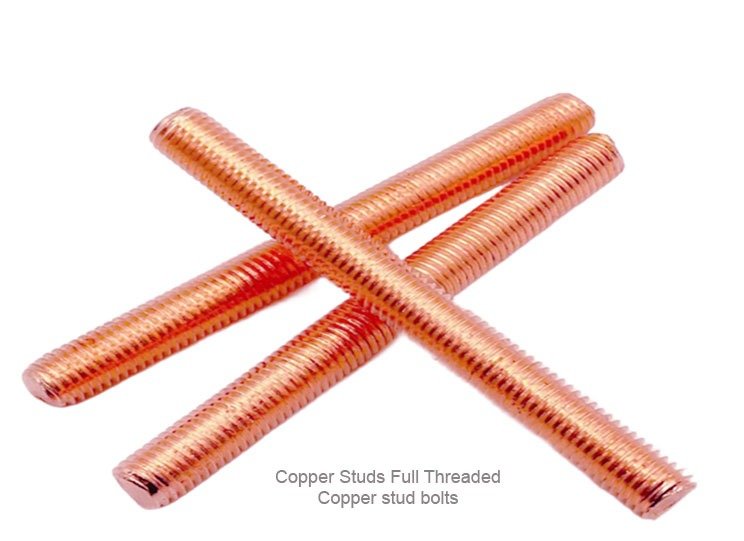 Copper Studs Copper threaded rods Stud Bolts - Conex Screws and Fasteners