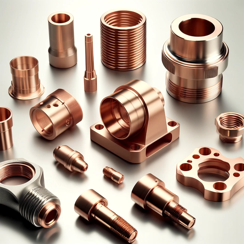 Copper Screw Machine Parts CNC Turned Components - Conex Screws and ...